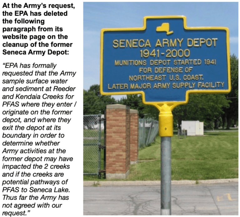 Three Seneca Army Depot Streams Had Most Elevated Levels of PFAS in ...